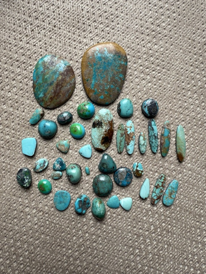 38 Miscellaneous mixed turquoise stone Cabochons | eBay