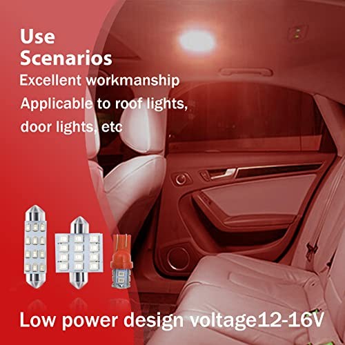 24 PCS Interior Car Lights, Dome Light Car Bulb Kit Set T10 31mm 41mm ...