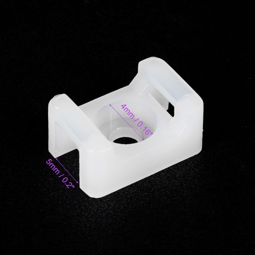 Cable Tie Mount Base STM-1 Wire Holder [for Wire Management 5mm / White ...
