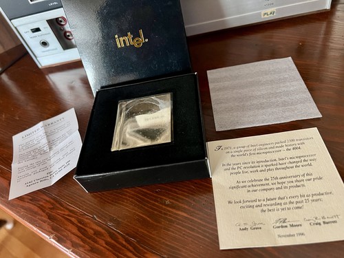 Intel 4004 First Microprocessor Anniversary Clock. BRAND NEW. ALL ...