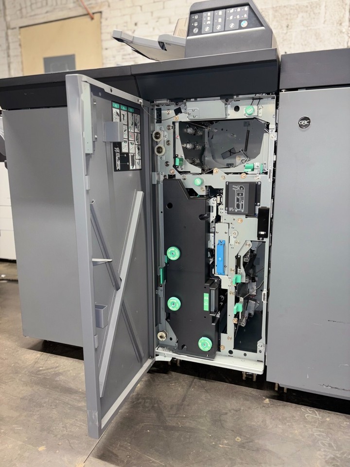 KM AccurioPress C3080 Production Color Printer w/ Fiery, GBC, Folder ...