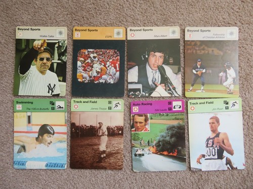 Sportscaster Cards Lot of 9 Stars-Jim Ryan, Jim Thorpe, Niki Lauda ...