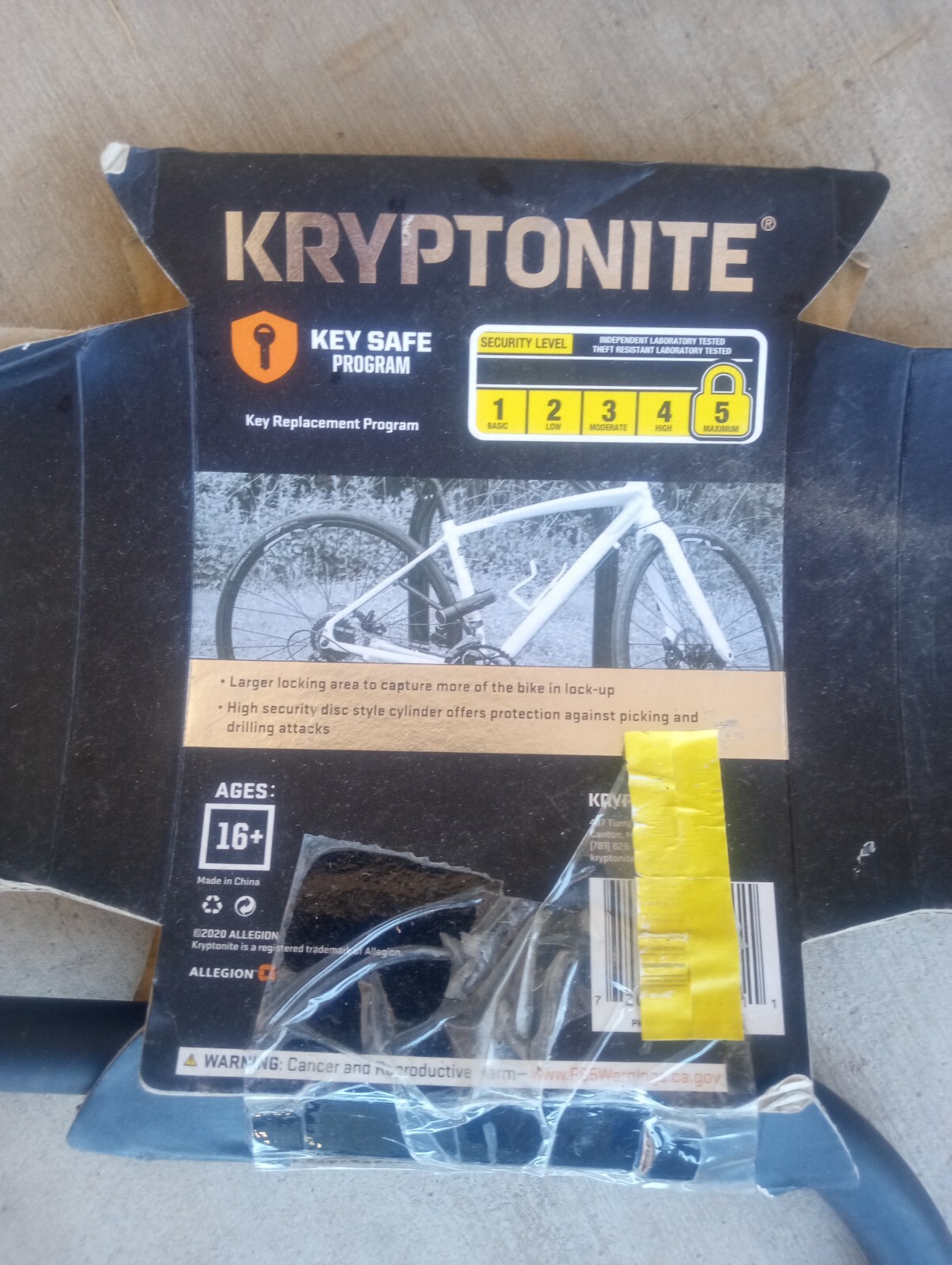 Kryptonite U-Lock Level 4 High Security Lock with keys | eBay