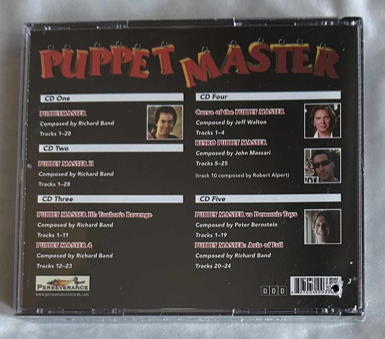 Puppet Master: The Soundtrack Collection Box (CD, Apr-2013, 5 Discs ...
