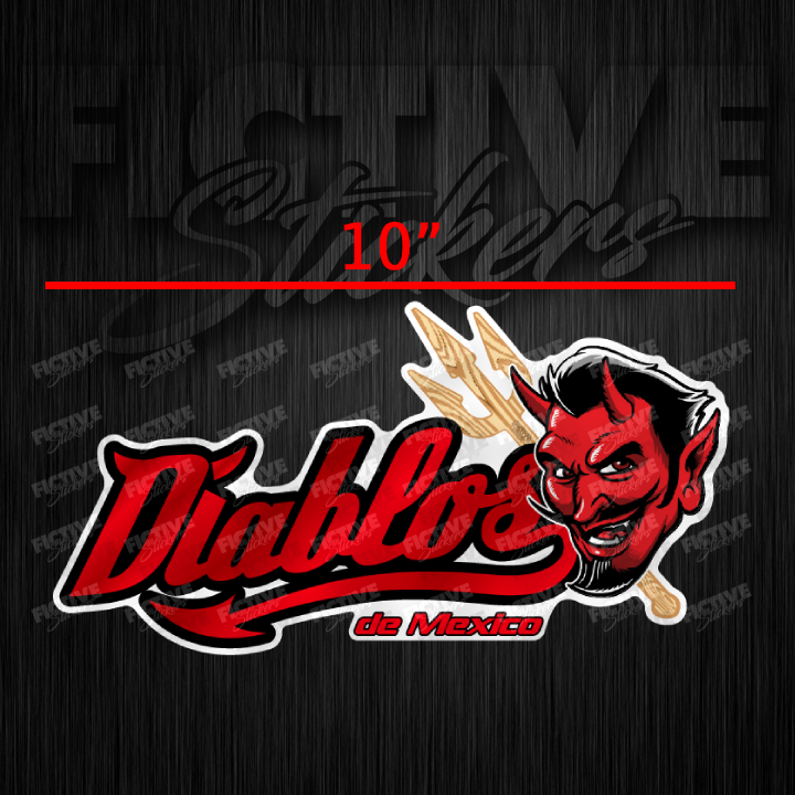 Diablos Rojos de Mexico Baeball 10" Sticker Calcomania ***FREE SHIPPING ...