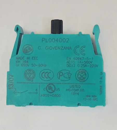 (2 PCS) Giovenzana / Bernstein Pl004002 Contact Block, Spst-No | eBay