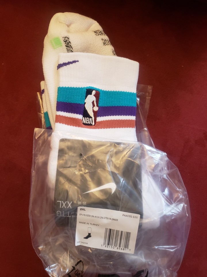 Nike Jordan Elite NBA WNBA Team Color Socks Over Calf Short Crew NWT sz ...