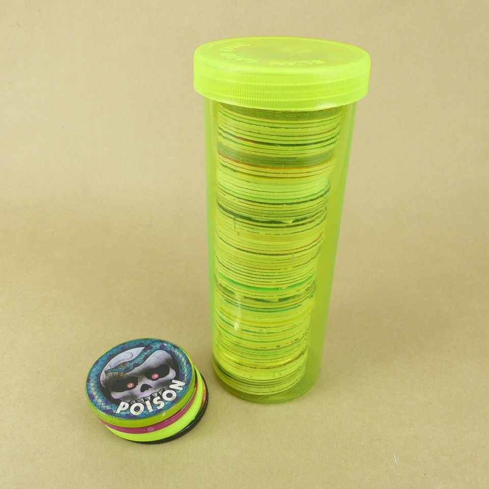 100 Pogs + 4 Slammers + Pog Tube 1990s Retro Nostalgia! Pog Game Ready ...