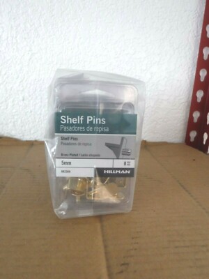 Hillman 56-PC Brass Plated Metric Shelf Pins, 5mm | eBay