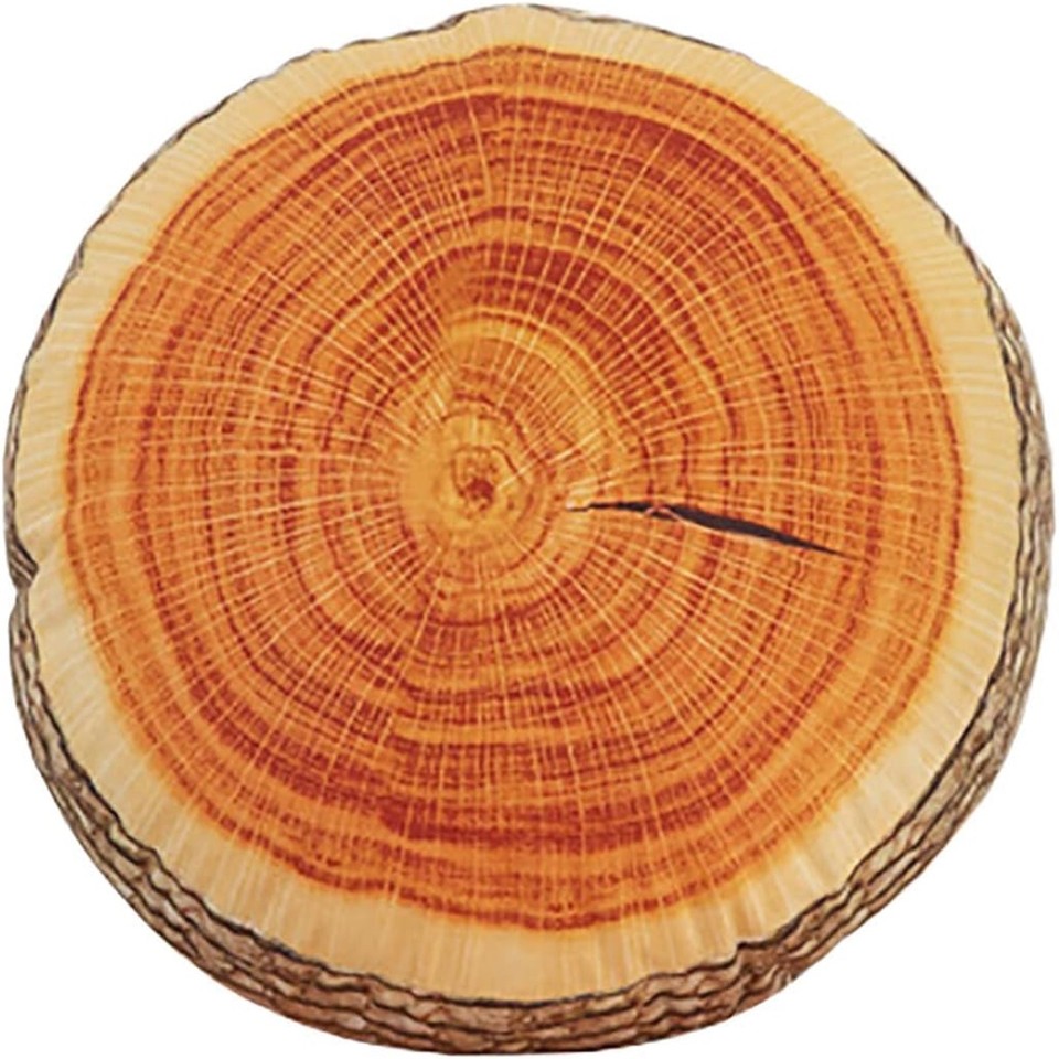Round Throw Pillow Decorative Sycamore Tree Cushion Wood Sofa Pillow ...