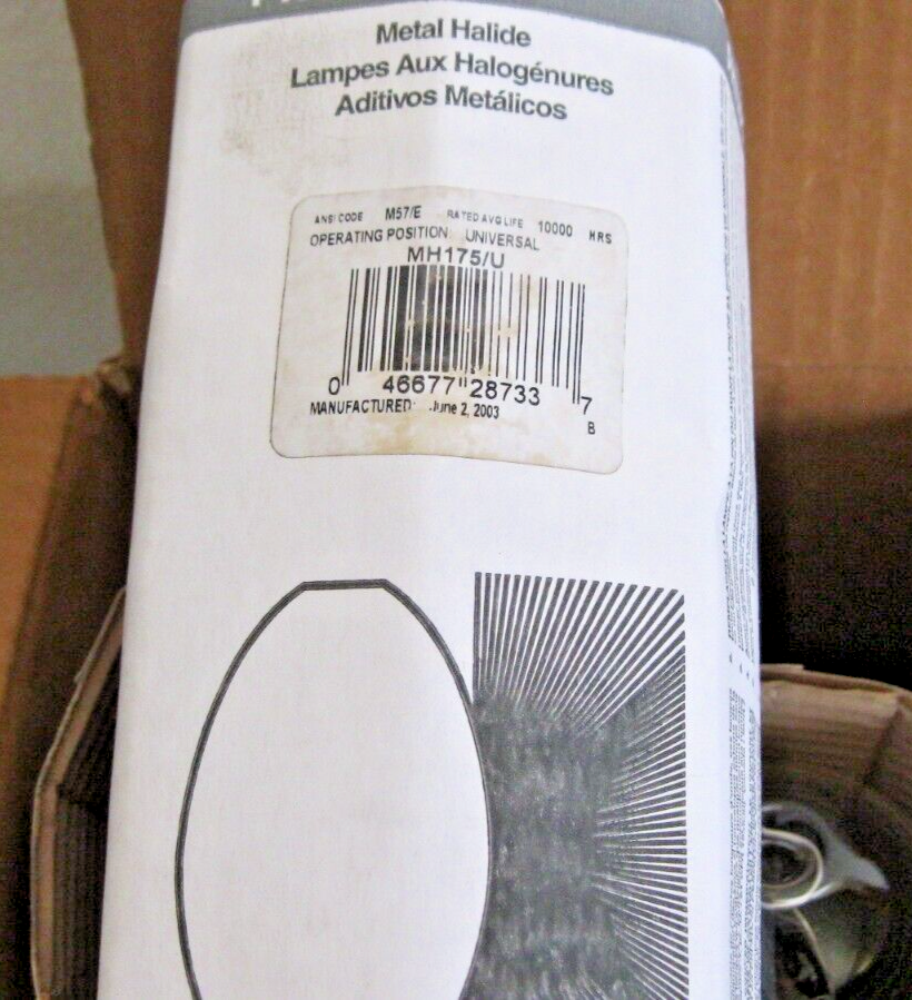10 x Philips MH175/U ED28 E39 Metal Halide USA MADE HID 175W MH BULB ...