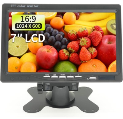 US 7" Portable Small HDMI LCD Monitor w/Speaker For PC/TV/Security ...
