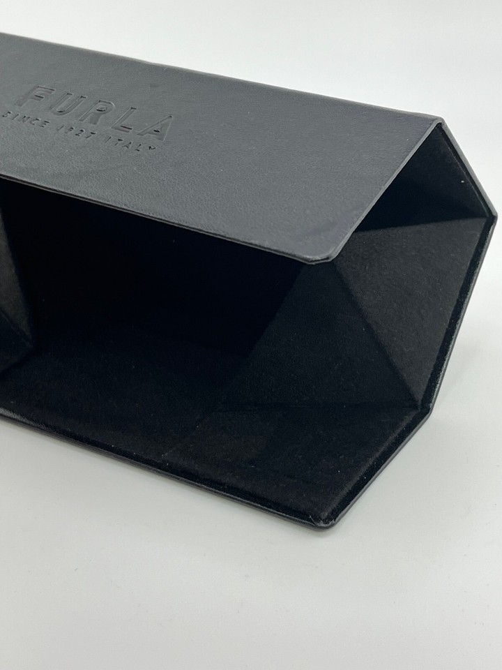 Furla Black Folding Triangle Hard Shell Sunglasses Case - Collapsible ...