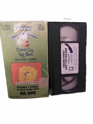 Sesame Street Start To Read Video Don’t Cry, Big Bird Other Stories VHS ...