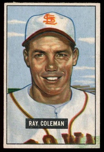 1951 Bowman #136 Ray Coleman EX-MT Browns 72866 | eBay