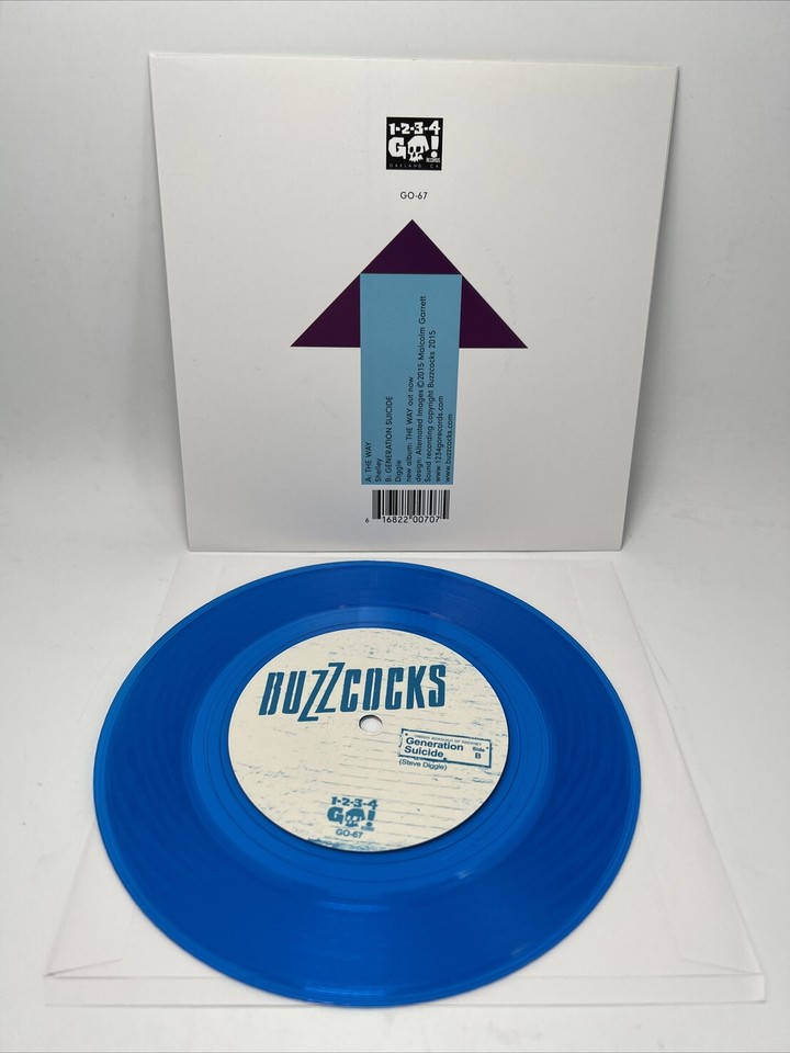 Buzzcocks The Way BLUE Colored vinyl 7” single Record Excellent ...