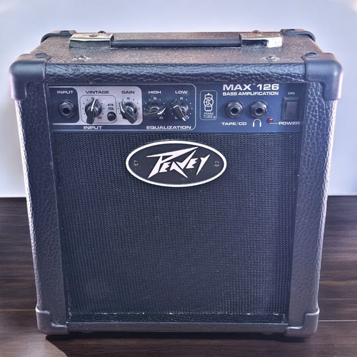 VTG PEAVEY MAX 126 Bass Guitar Amplifier 26 WATTS Trans Tube CD/Tape ...