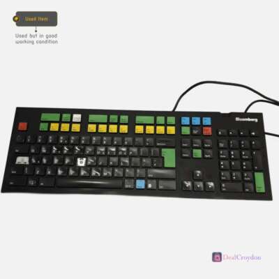 BLOOMBERG STB100 FINANCIAL TRADING & STOCK MARKET WIRED USB KEYBOARD ...