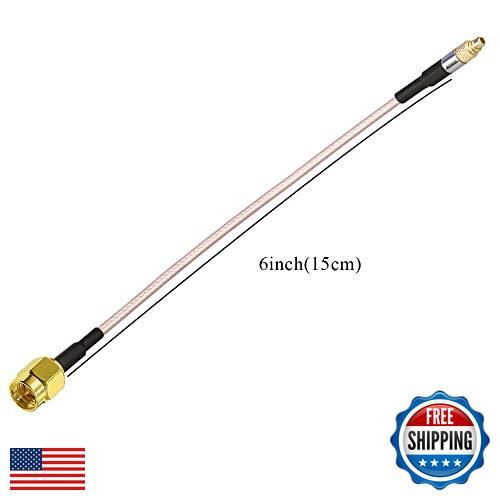 TUOLNK 2 Pack 6 Inch SMA to MMCX Coax Cable - Antenna Extender for WiFi ...