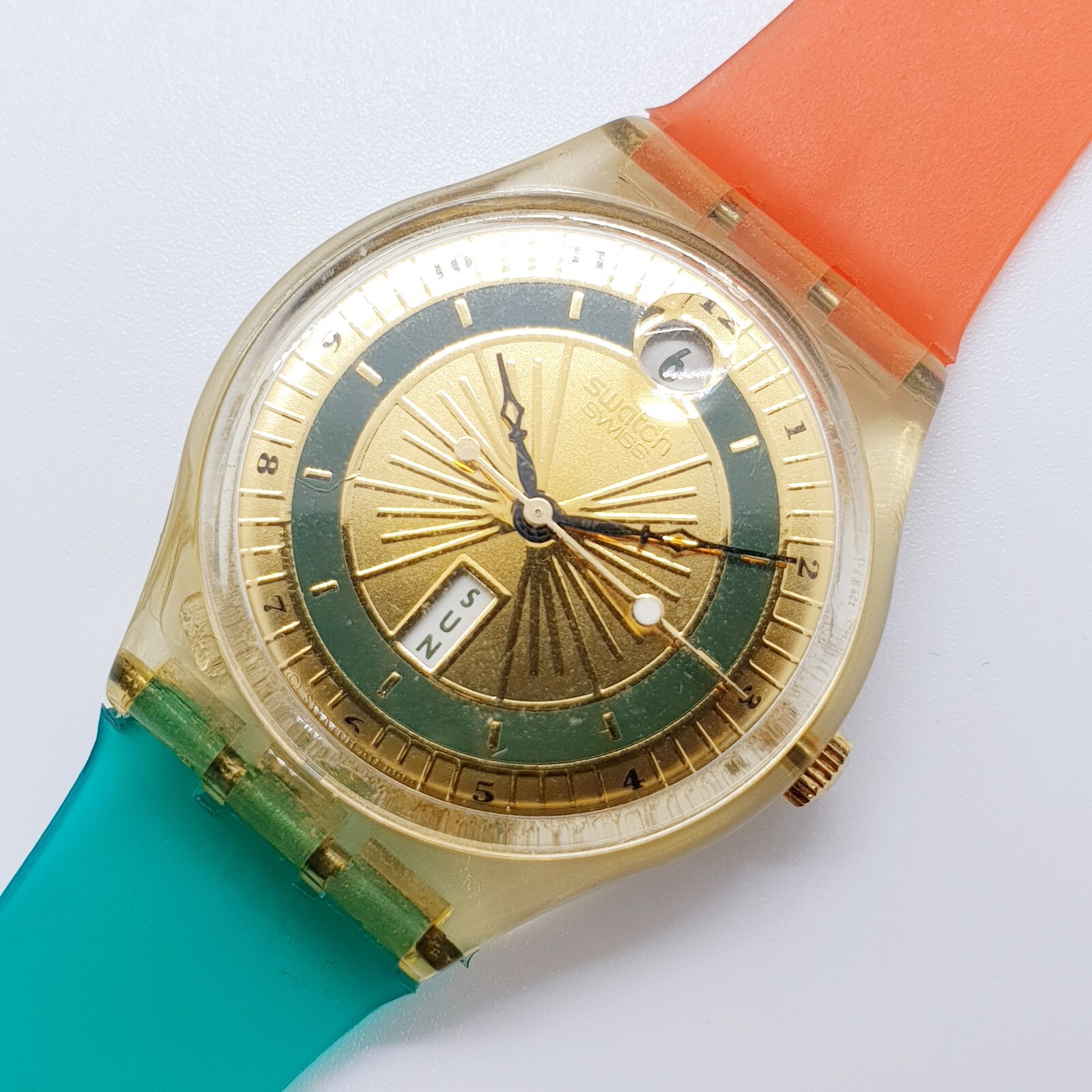 1995 Swiss Made Luxury Swatch Day Date Quartz Watch f… - Gem