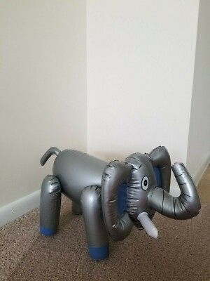 Inflatable Elephant 65cm Animal Toy Safari Novelty Scene Setter Party ...