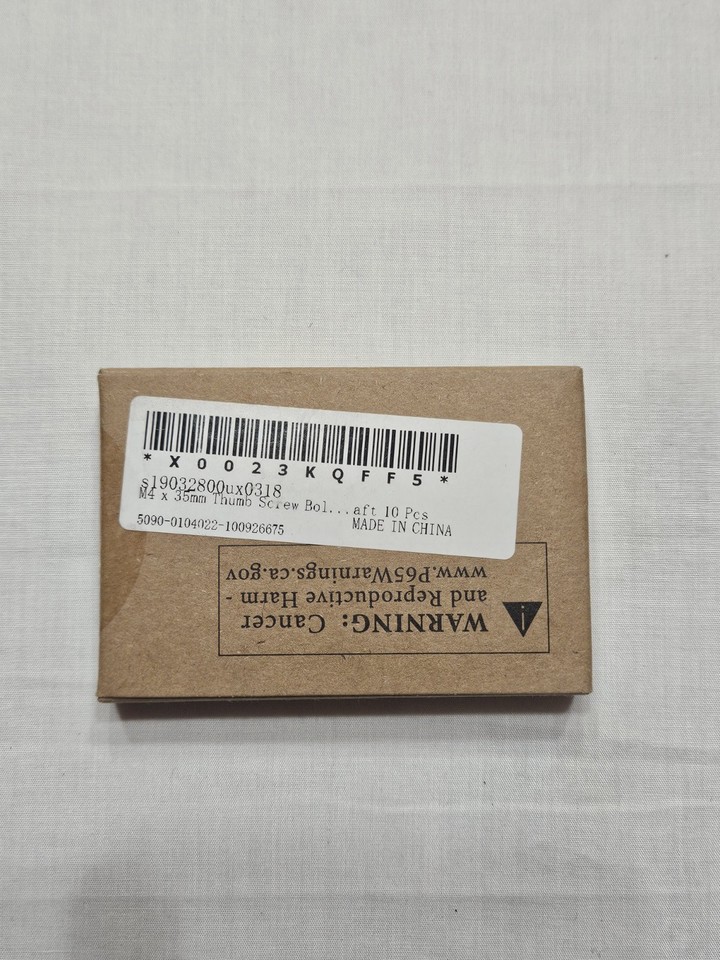 Uxcell M4 x 35mm Thumb Screw Bolt Hand Driven Spade Nylon Plastic ...