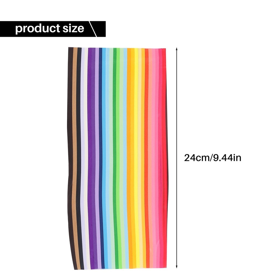 2060 Sheets Star Origami 27 Assortment Color Strip Sided Origami ...