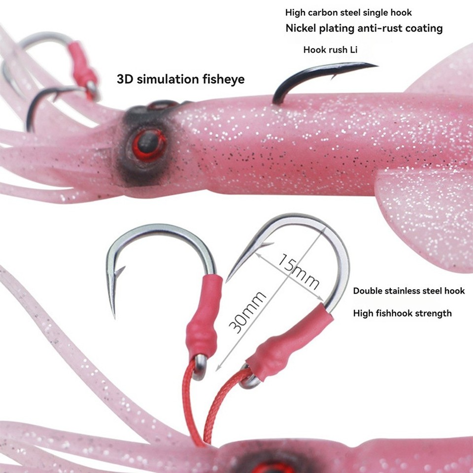 Soft Skirts Bait Fishing Octopus Boat Sea Fishing PVC Rubber6733 | eBay UK