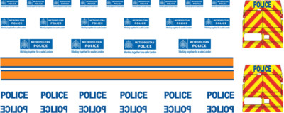 Code 3 Adhesive Vinyl Decal Suit 1/148 Oxford Diecast Transit - Met ...