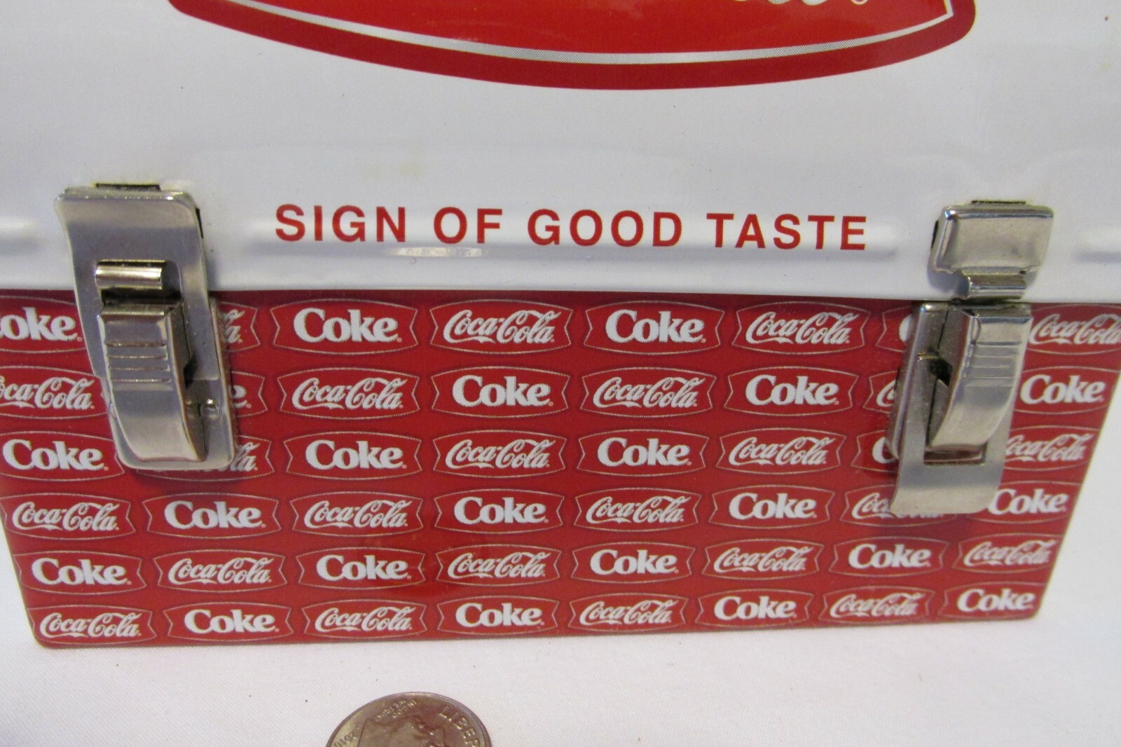 Vintage Coke Small Carry All - Mini Tin Lunchbox Coca-Cola Collectible ...
