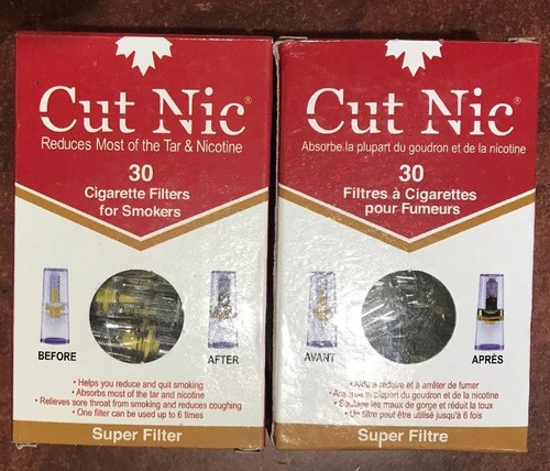 2 Cut-Nic 4 HOLE EASY DRAW Disposable Cigarette Filters-Bulk Economy ...