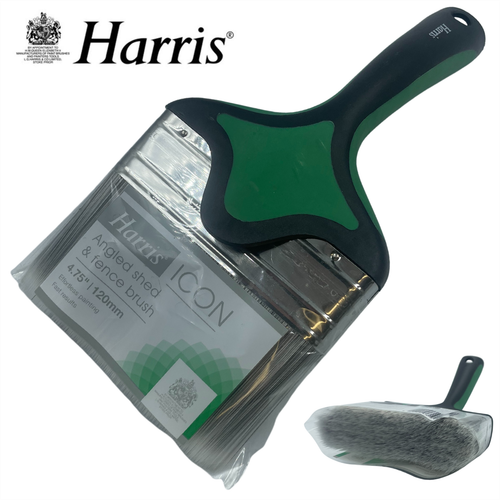 Harris Shed & Fence Angled Paint Brush 120mm Painting Garden Wall ...