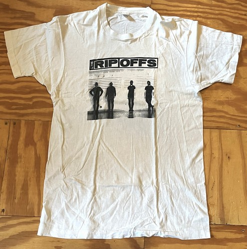 THE RIP OFFS PUNK ROCK T-SHIRT CRIMINAL LINE-UP SIZE XL RARE! | eBay