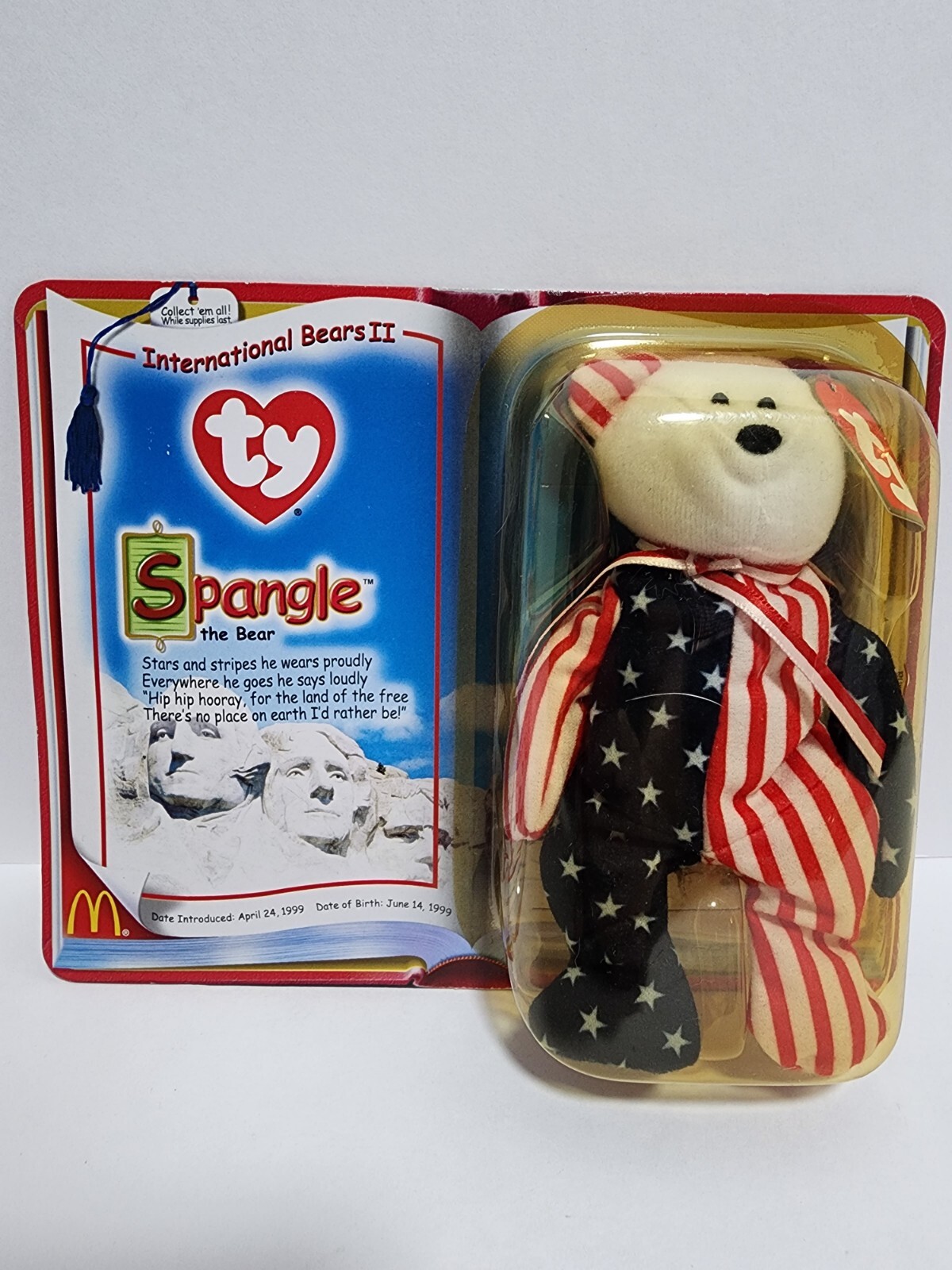 Ty Teenie Beanie Babies Spangle Bear New | eBay