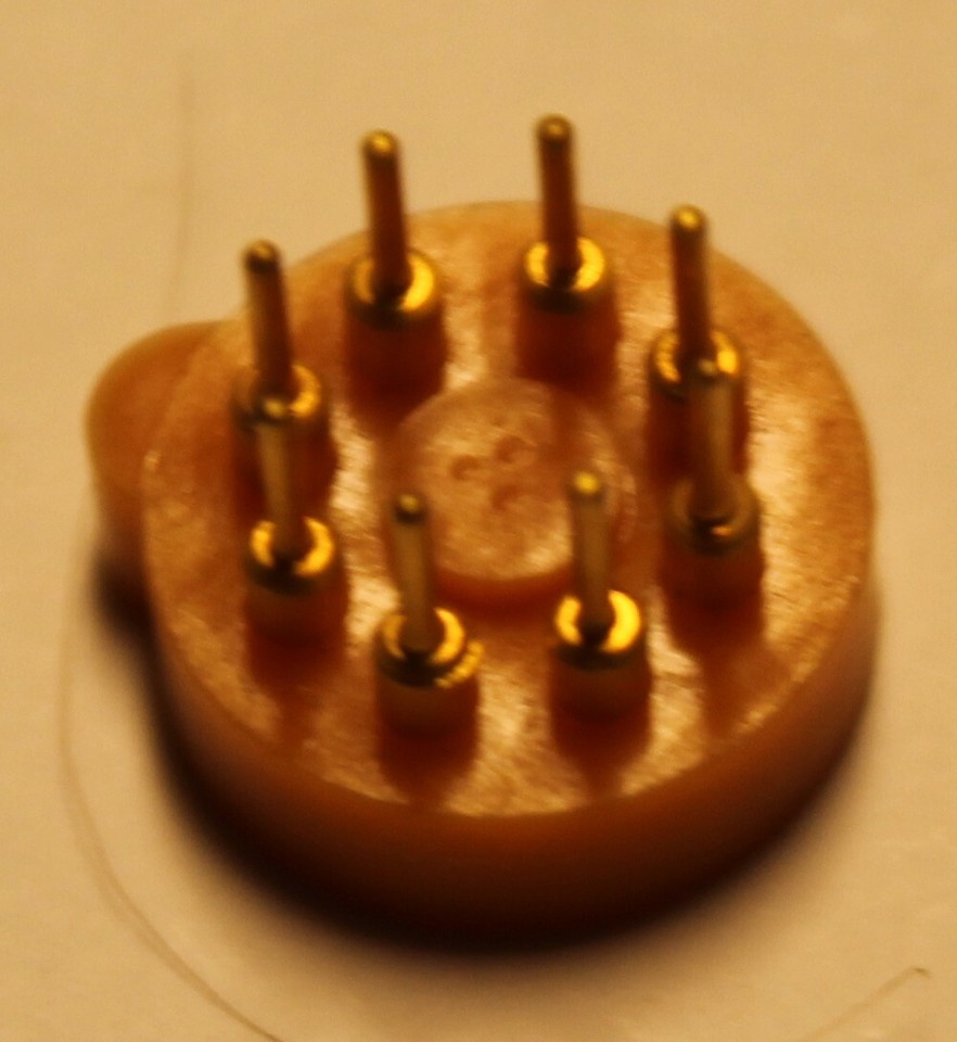 IC Socket AUGAT 8 Pin Round TO-5 Can Gold Plated | eBay