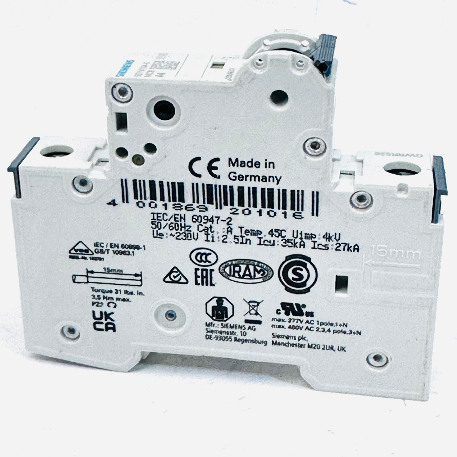 Siemens 5sy4104-5 MCB A4 Circuit Breaker Protective 5sy41 Schutz-schalter for sale online | eBay