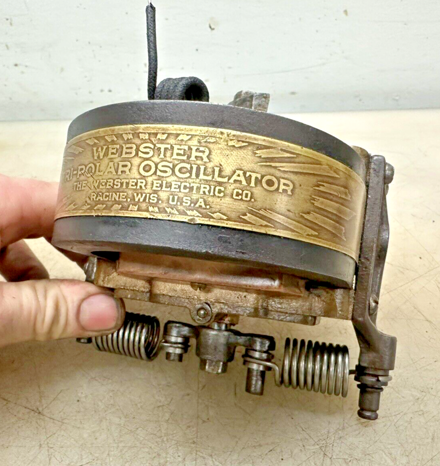 WEBSTER K BRASS BODY MAGNETO Hit Miss GAS ENGINE Old MAG 46246 Hot Hot ...