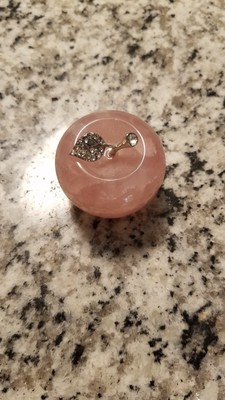 Rose quartz apple shape-great condition! | eBay
