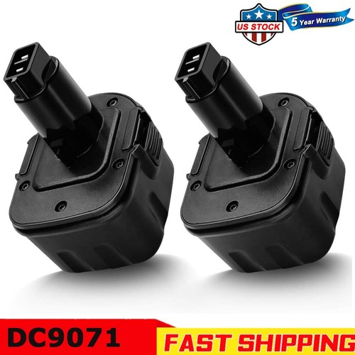 2 Pack 12V 12 Volt Drill Battery For DEWALT DC9071 DW9071 DW9072 DE9071 ...