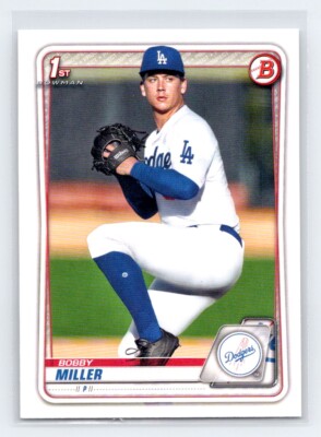 Bobby Miller 2020 Bowman Draft #BD-38 1st Bowman Paper | eBay