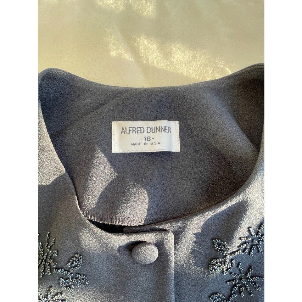Alfred Dunner Navy Suit Jacket Size 18 Pants Size 16 | eBay