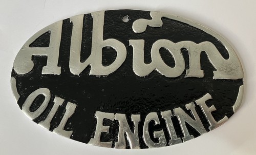 Albion Oil Engine Classic Lorry /Truck/ Classic Car Badge Sign - Silver ...