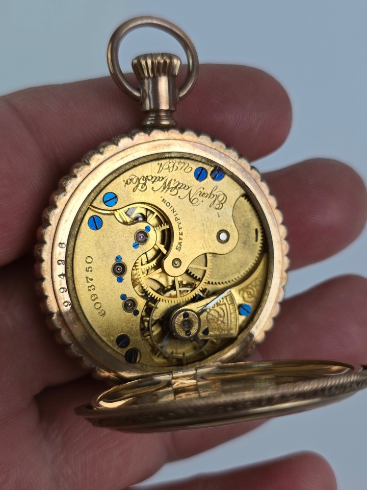 Elgin 15j Grade 132 Pocket Watch Super Fancy GF Hunter Case Size 6s Not ...