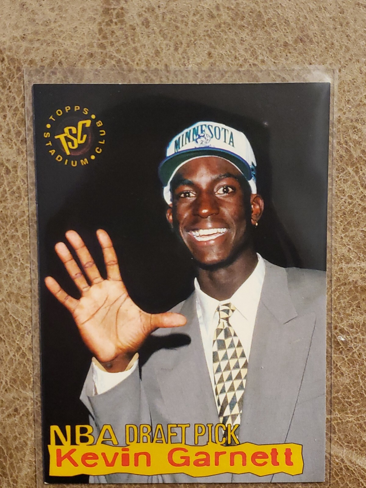 Kevin Garnett 1995 Topps Stadium Club Nba Draft Pick Rookie RC ...