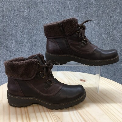 Wear Ever Boots Womens 8.5 M Brenna Shearling Side Zip Winter Ankle ...