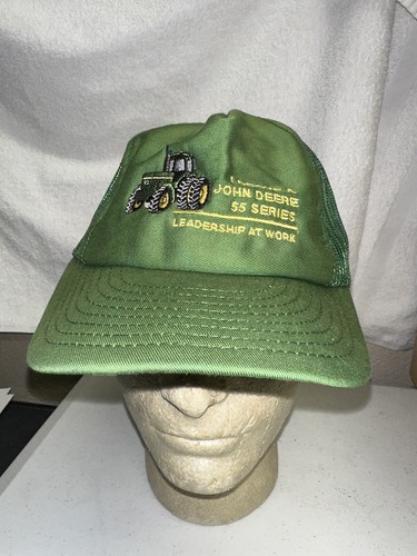 Vintage John Deere Tractors Farming Mesh Snapback Baseball Cap Trucker ...