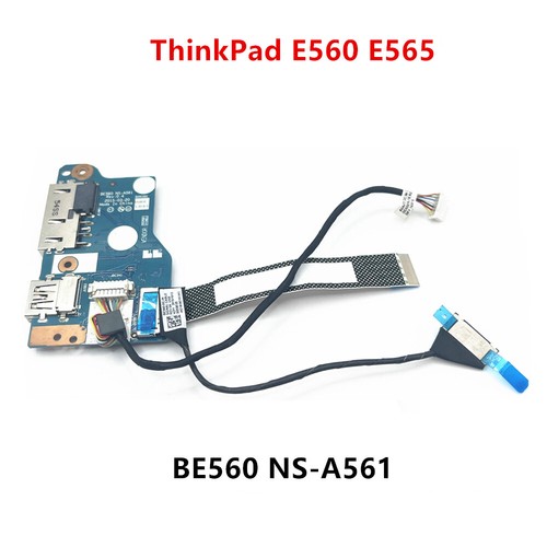 For Lenovo E560 E565 USB DC IN Jack Power Button Board Cable BE560 NS ...