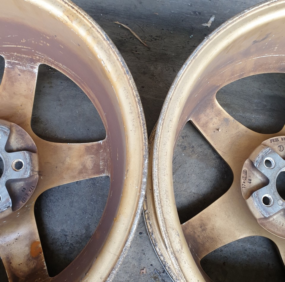 17" Rays RE STi B20 Wheels for Subaru GC8 Impreza WRX GF8 GDA V6 Legacy ...