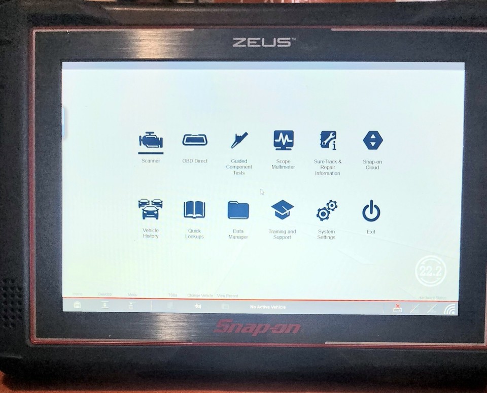 Snap on Zeus Scanner, Oscope With Secondary Ignition Leads Software ...
