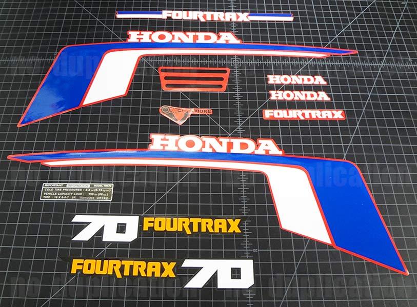 1986 86' TRX ATV 70 12pc Decals Stickers Fourtrax Graphics Kit quad | eBay